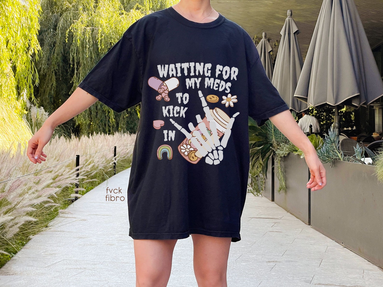 Waiting for My Meds to Kick in Shirt Chronic Illness Tee Fibromyalgia ...