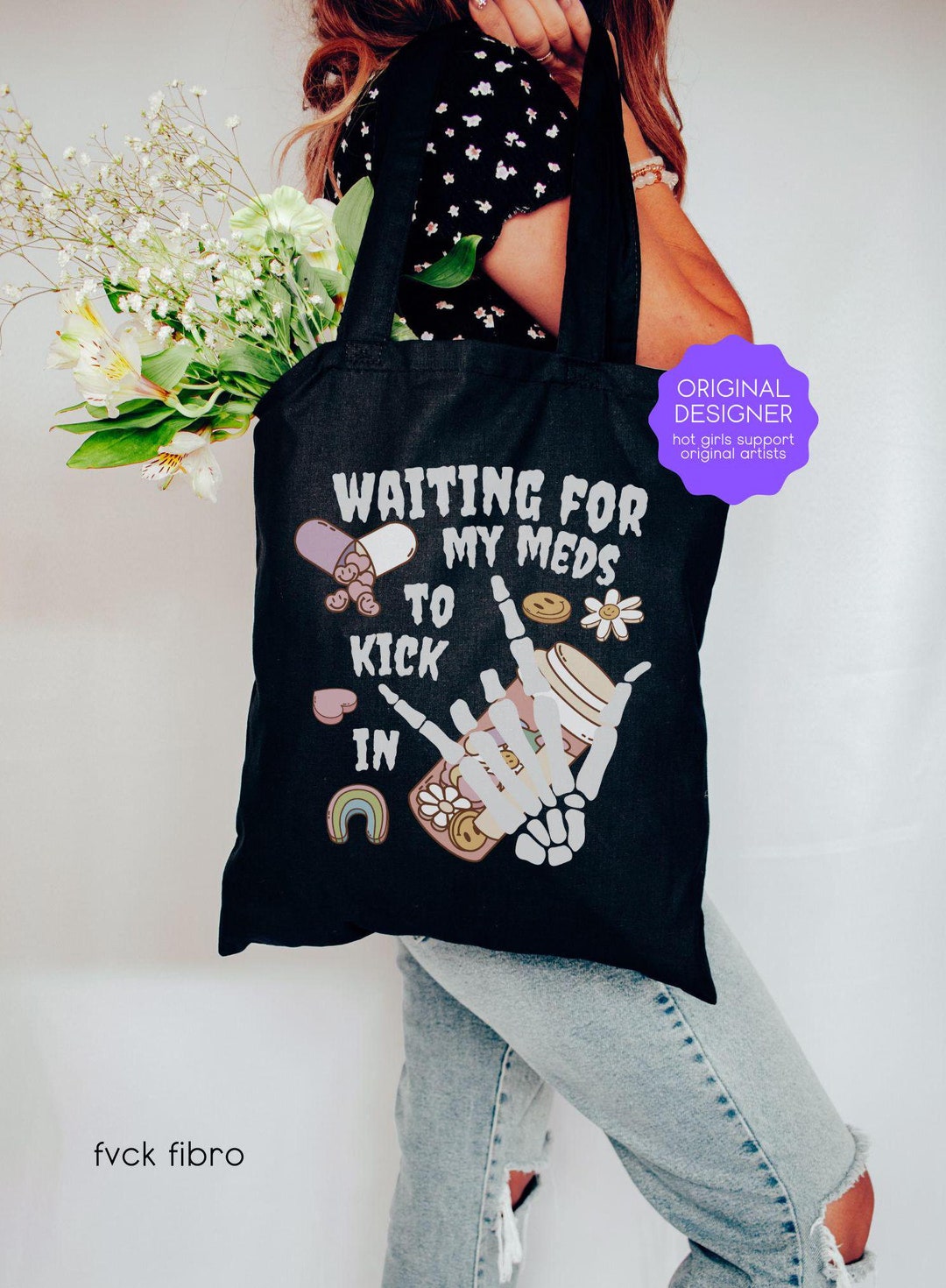 Meds Tote Bag Chronic Illness Christmas Gift Dr Appt Bag for Medication ...