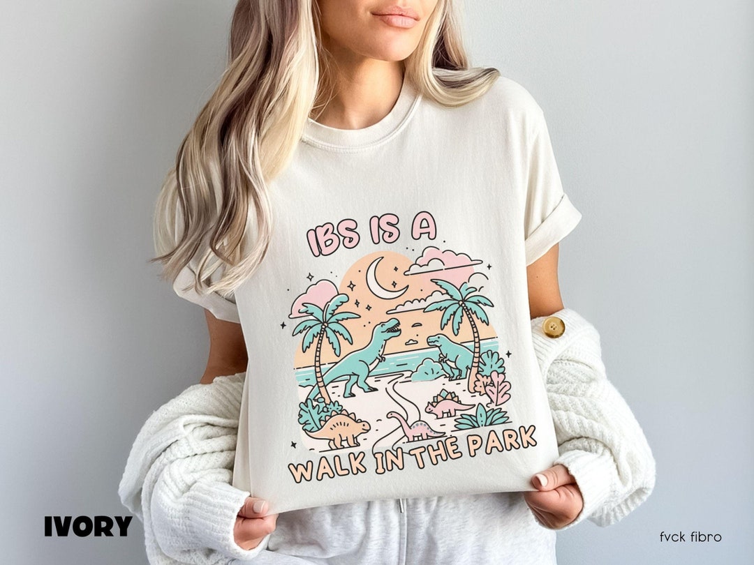 Funny IBS Shirt IBS is a Walk in the Park Tee Irritable Bowel Syndrome ...