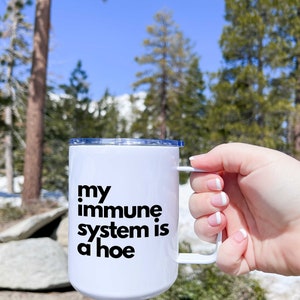 Funny Autoimmune Travel Mug Chronic Illness Insulated Coffee Cup My ...