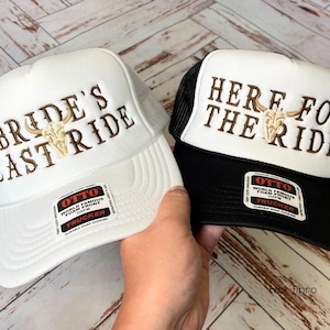 Western Bachelorette Truckers Embroidered Bride's Last Ride Nashville ...