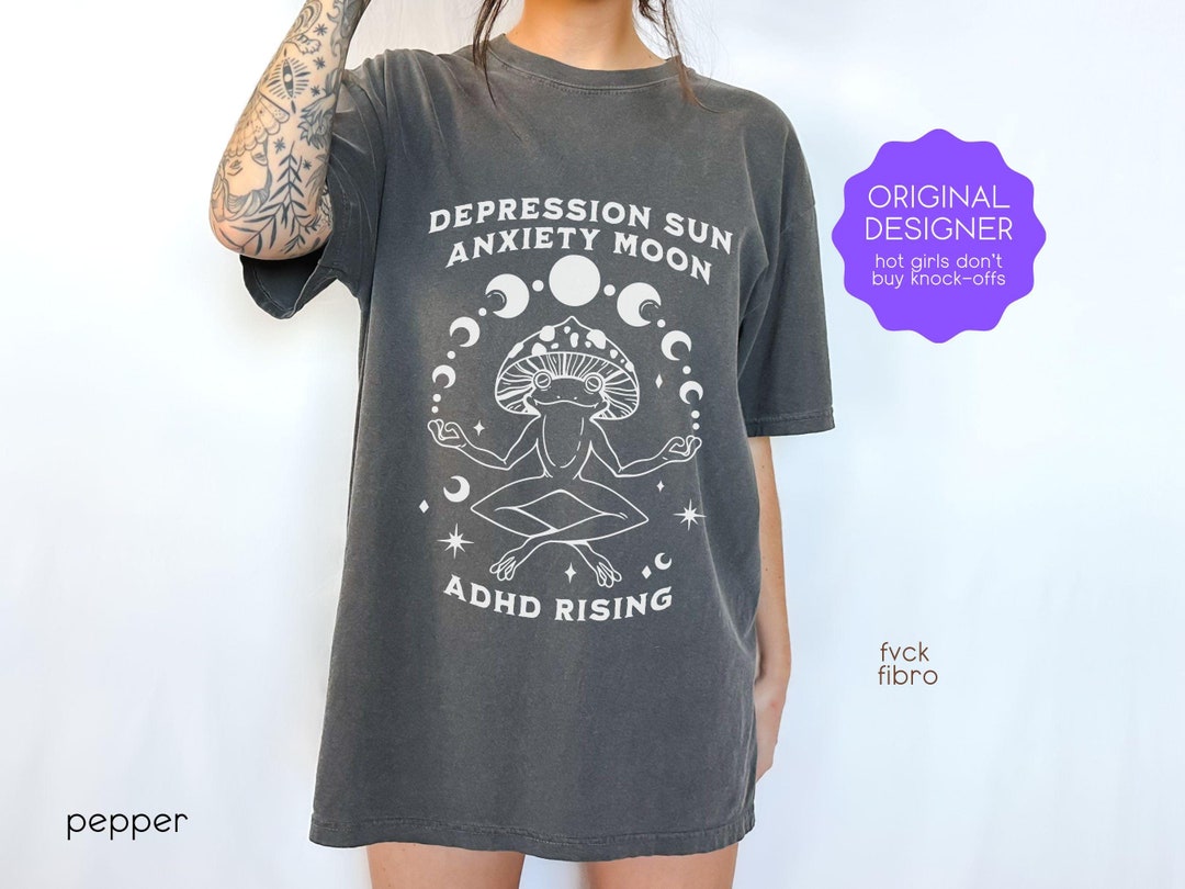 Funny Depression Shirt Anxiety ADHD Gift for Attention Deficit ...