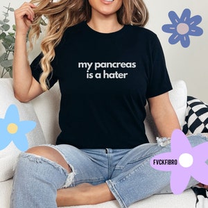 Funny Pancreas T-shirt My Pancreas is A Hater Type 1 Diabetes Gift ...