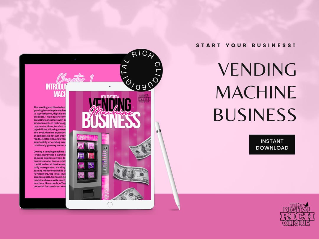 Vending Machine Business| Done for You| PLR FULLY WRITTEN Ebook ...