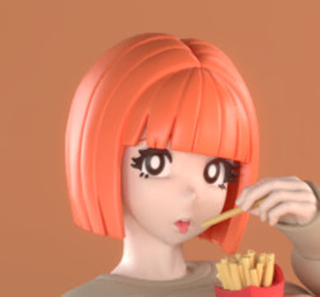 DE-McMilf Fanart 3D gedruckte Harz Statue Gemalt oder Werkstatt/Modell ...