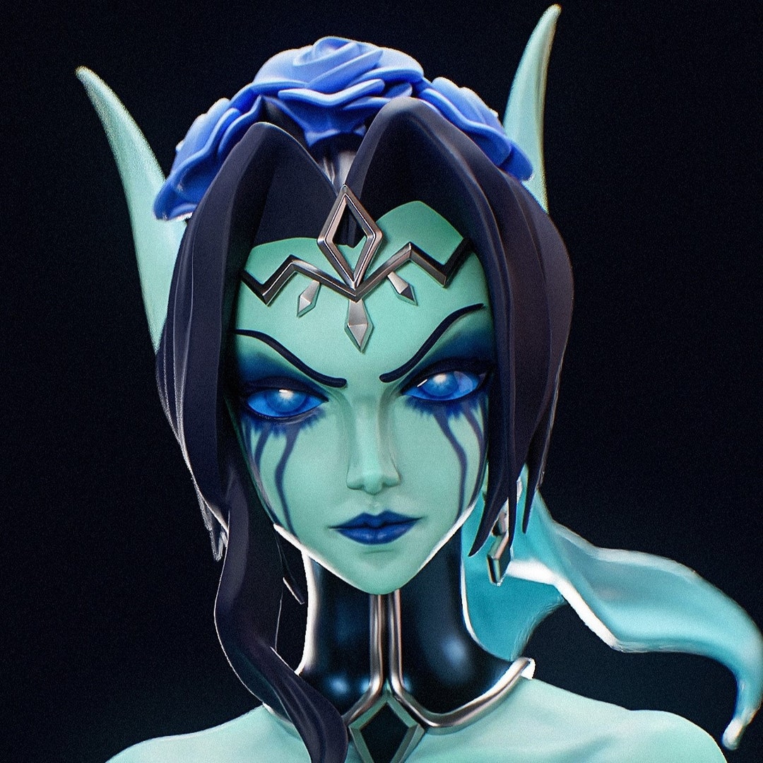 Pf-morganana Fanart 3D Printed Statue Painted or Garage/model Kit ...