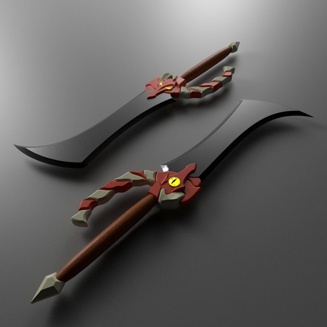 Cosplay Plastic Daggers 3D Printed and Painted - Etsy