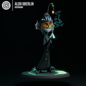 Ahk-hh-baxter Fanart 3D Printed Resin Statue Painted or Garage/model ...
