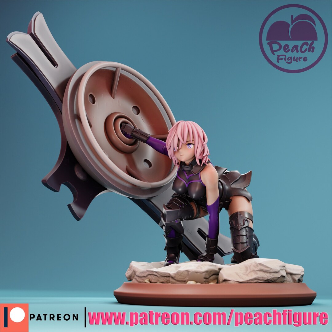 Pf-mash Fanart 3D Printed Statue Painted or Garage/model Kit Designed ...