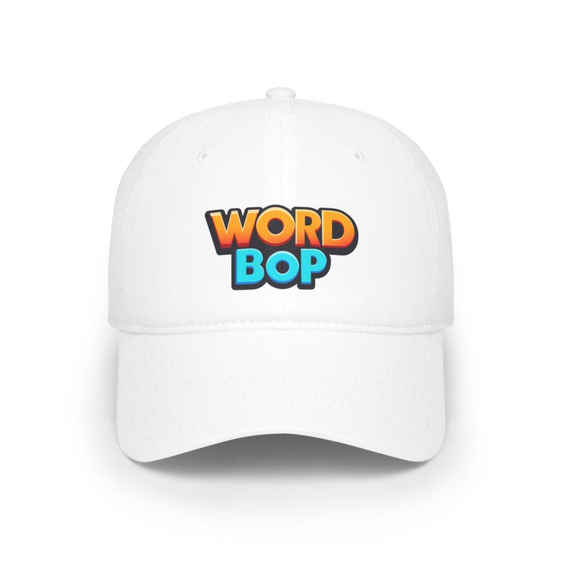 Word Bop Game Logo Hat - Stylish Gamer Cap, Fun Video Game Merchandise ...