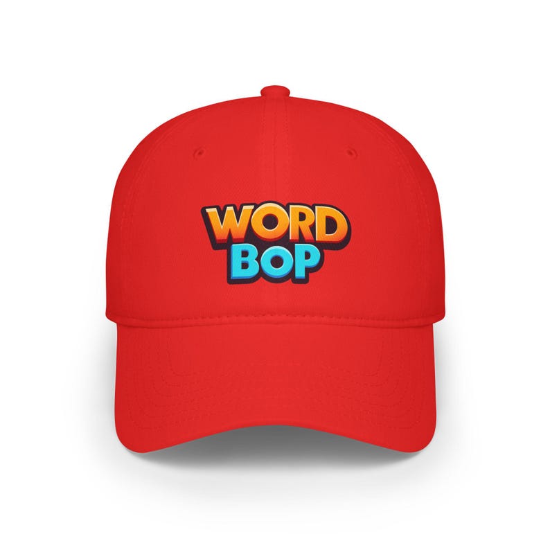 Word Bop Game Logo Hat - Stylish Gamer Cap, Fun Video Game Merchandise ...