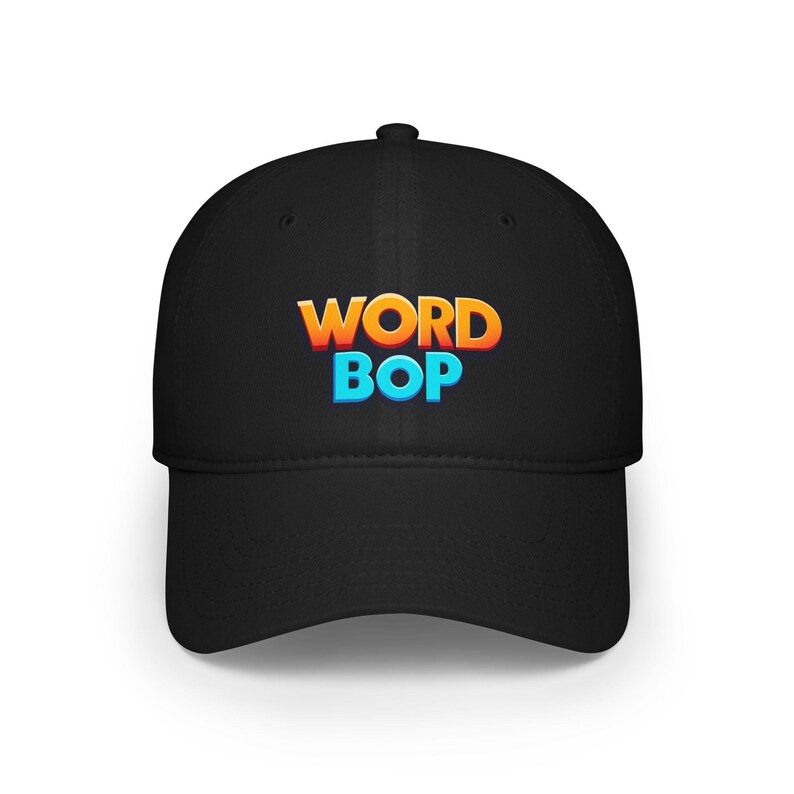 Word Bop Game Logo Hat - Stylish Gamer Cap, Fun Video Game Merchandise ...