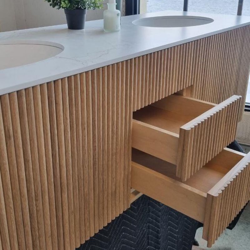 Wood Slats Vanities - Etsy