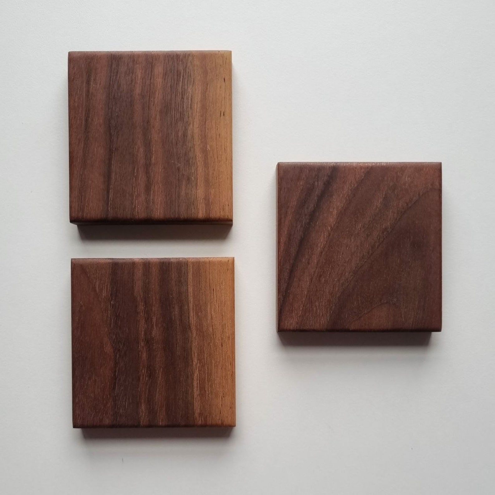 Natural WOOD SAMPLES: Solid Wood, Walnut, White Oak, Rounded Reeds - Etsy