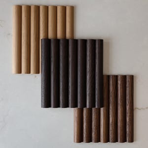 Natural WOOD SAMPLES: Solid Wood, Walnut, White Oak, Rounded Reeds - Etsy