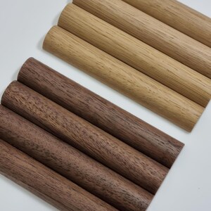 Natural WOOD SAMPLES: Solid Wood, Walnut, White Oak, Rounded Reeds - Etsy
