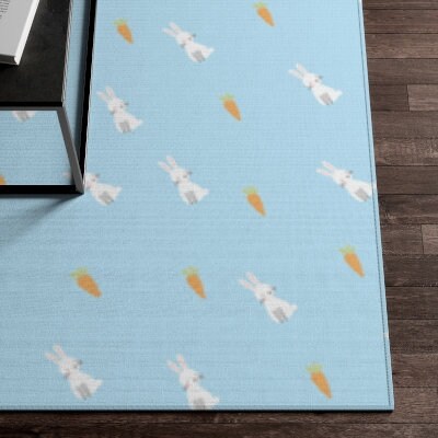 Non-slip Pet Playpen Floor Mat, Rug Playmat for Rabbits, Cats, Dogs ...