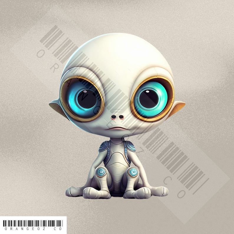 Cute Aliens Clipart Bundle. PNG & SVG Files With Transparent ...