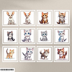 Cute Kitten Clipart Bundle. Cats Png. Kitten Png. Pets Clipart Bundle ...
