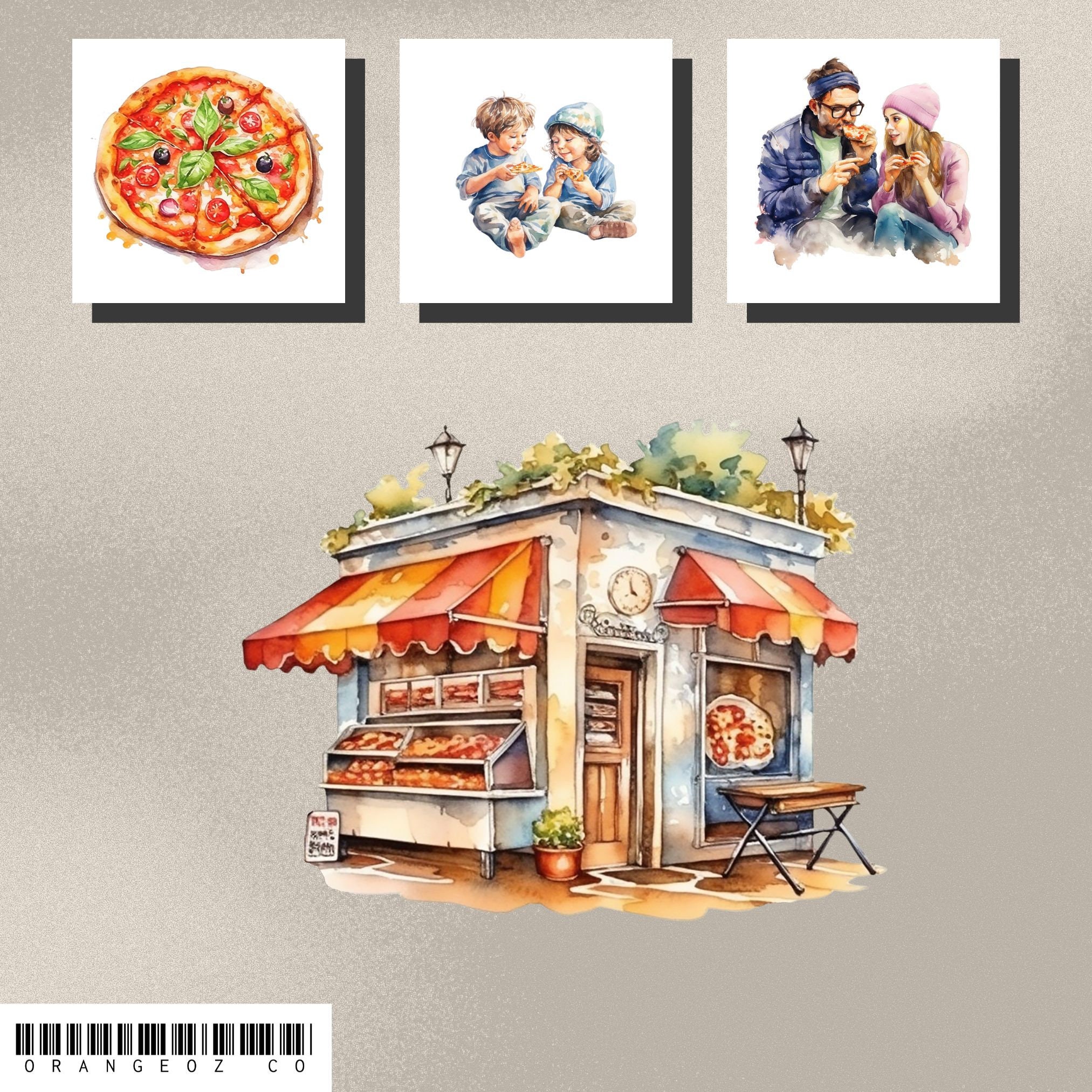 Pizza Clipart Bundle. Transparent PNG & SVG Files. for Commercial Use ...