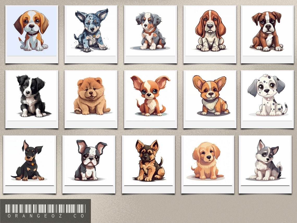 Puppy Clipart Bundle. Dogs Png. Puppy Png. Pets Clipart Bundle. Cute ...