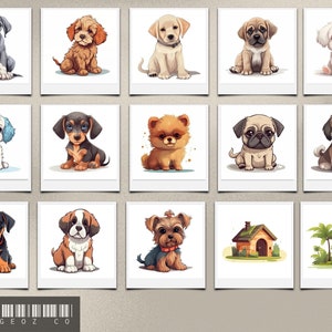 Puppy Clipart Bundle. Dogs Png. Puppy Png. Pets Clipart Bundle. Cute ...