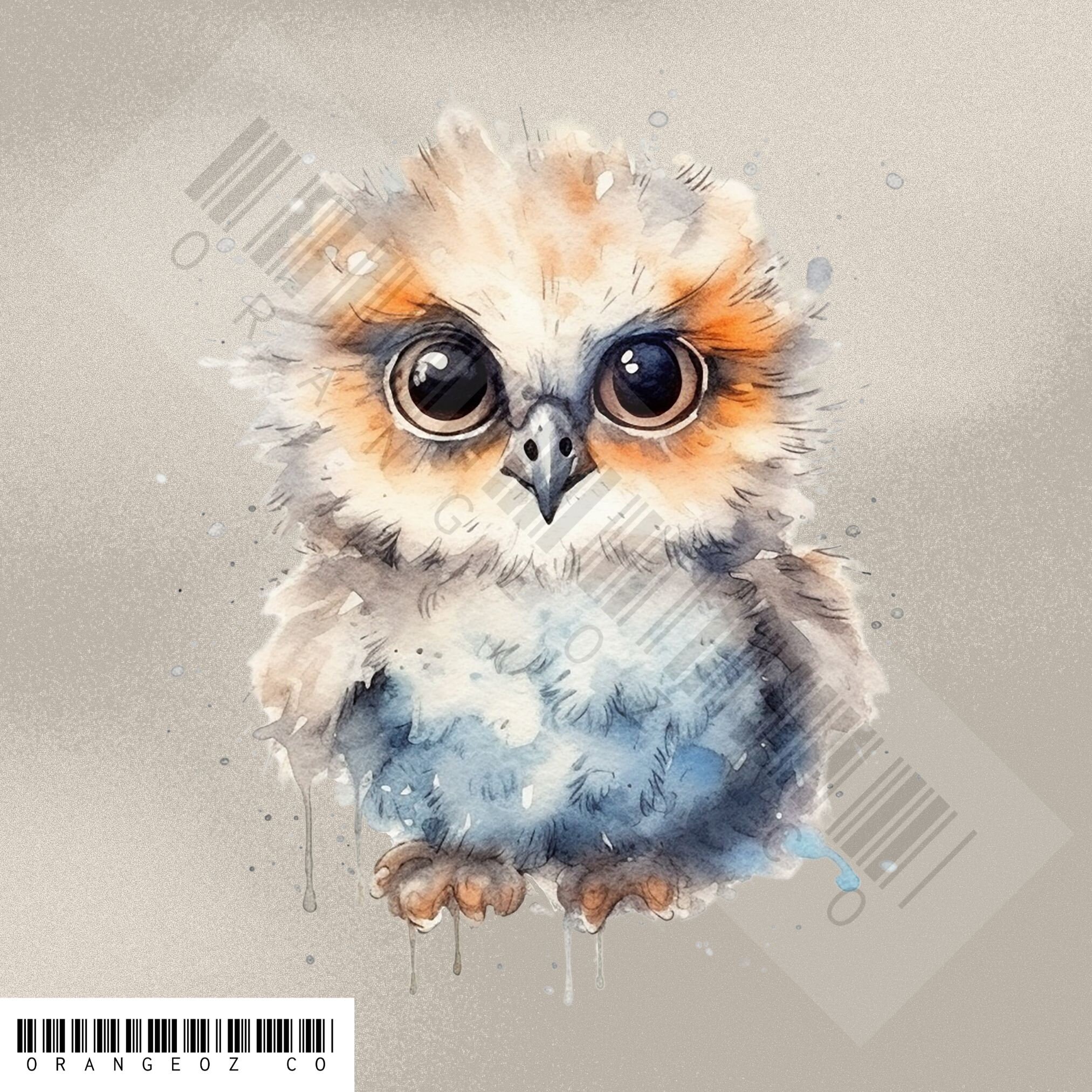 Watercolor Cute Owls Clipart. Digital Download. Transparent - Etsy