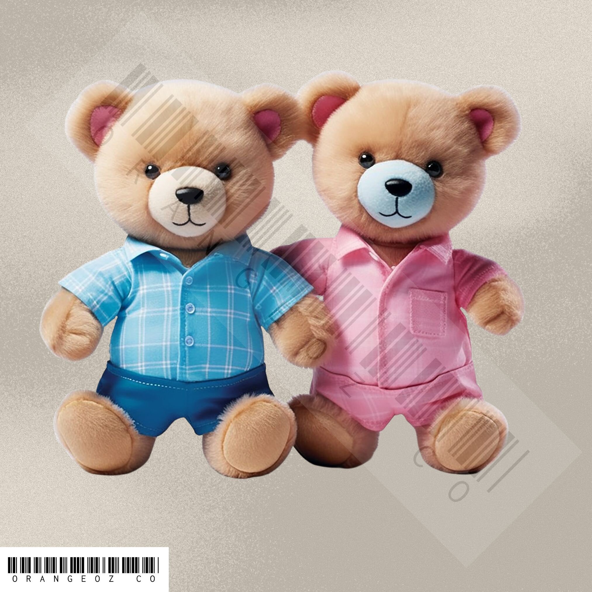 It's Twins Baby Shower Teddy Bear Clipart Bundle. Baby Announcement ...
