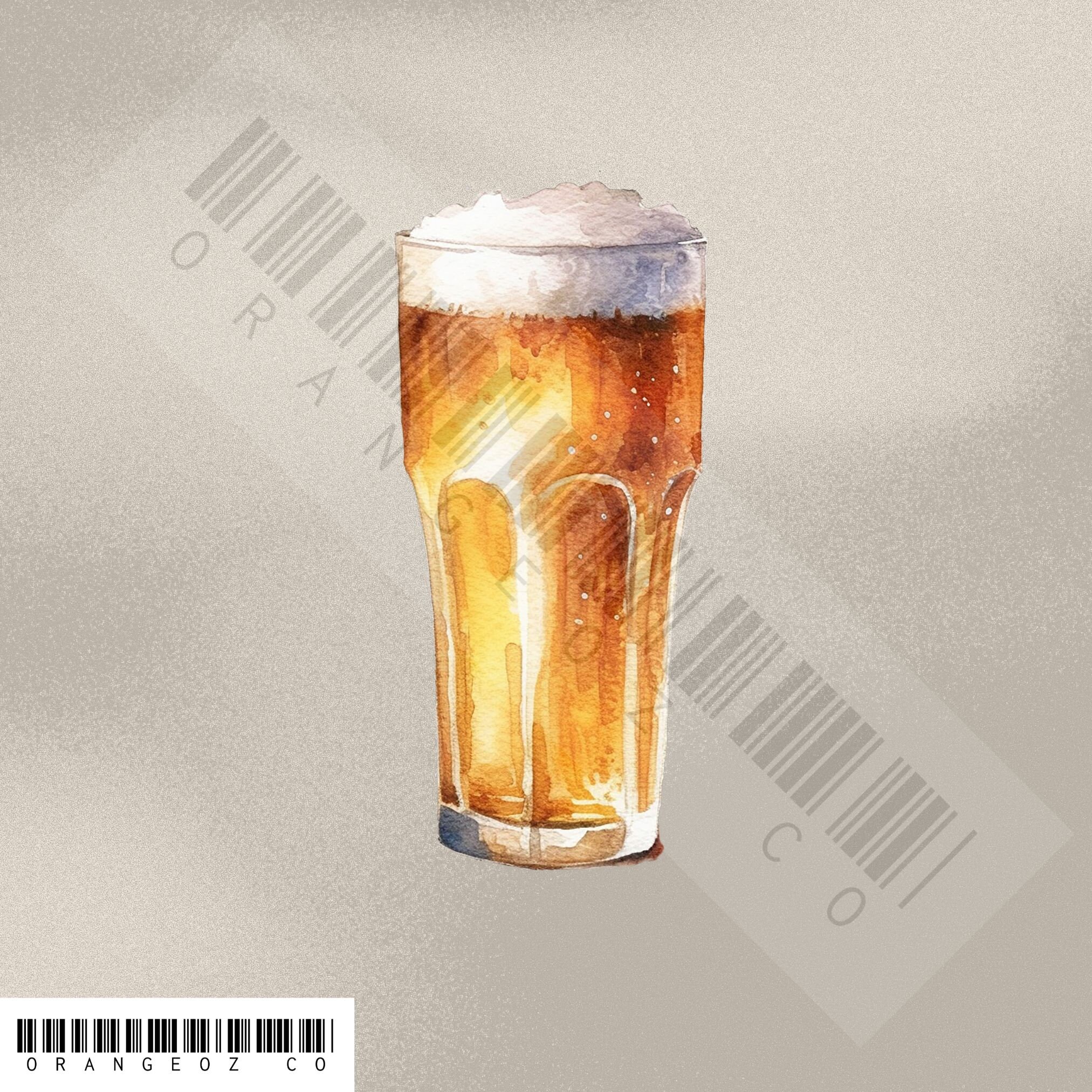 Beer Clipart. Summer Drinks. Watercolor Beer. Digital Download ...