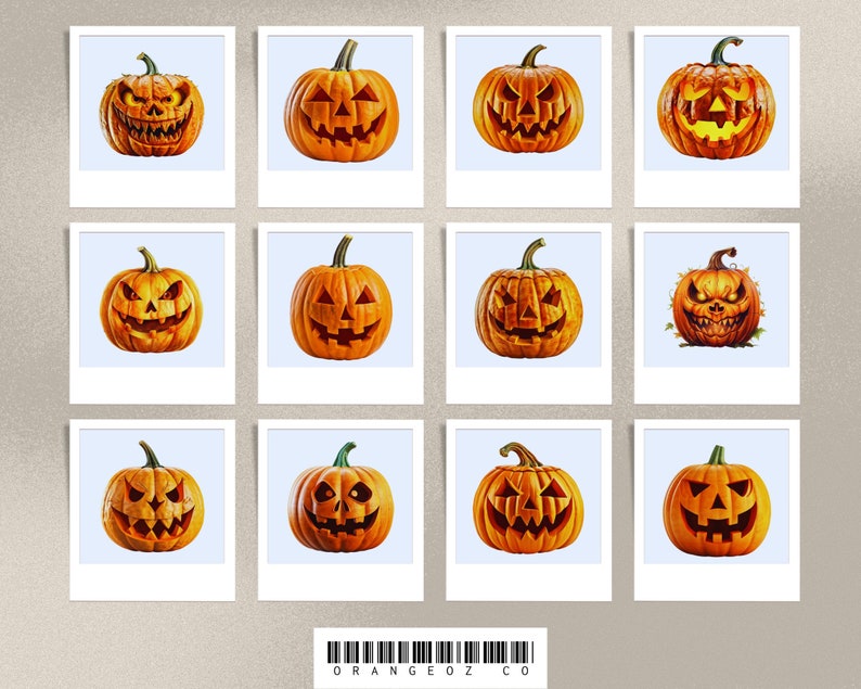 Halloween Jack O Lantern Pumpkin Clipart. Halloween Clipart. Jack O ...