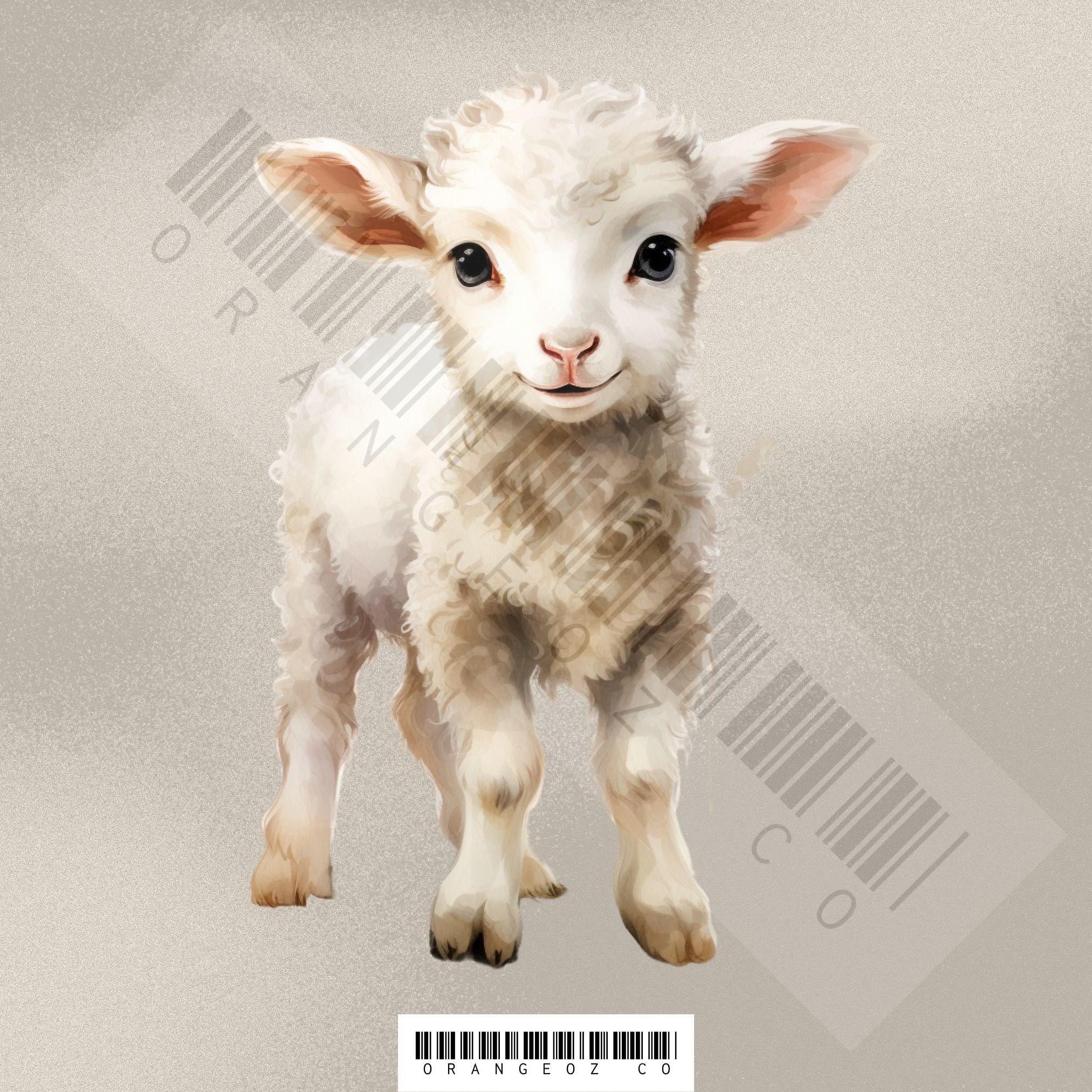 Watercolor Lambs Clipart Bundle. Baby Sheep Clipart. Sheep SVG ...