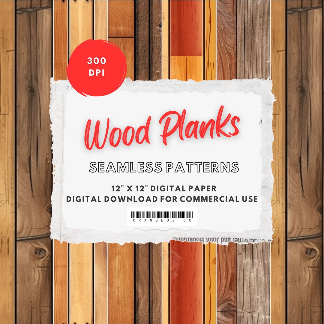 Wood Planks Seamless Digital Papers. Seamless Patterns. - Etsy