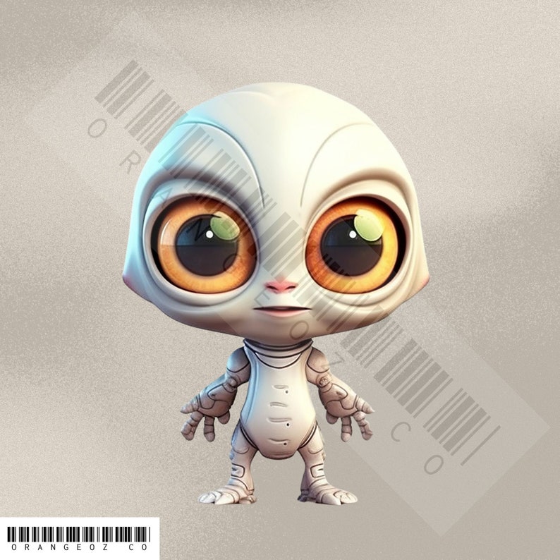 Cute Aliens Clipart Bundle. PNG & SVG Files With Transparent ...
