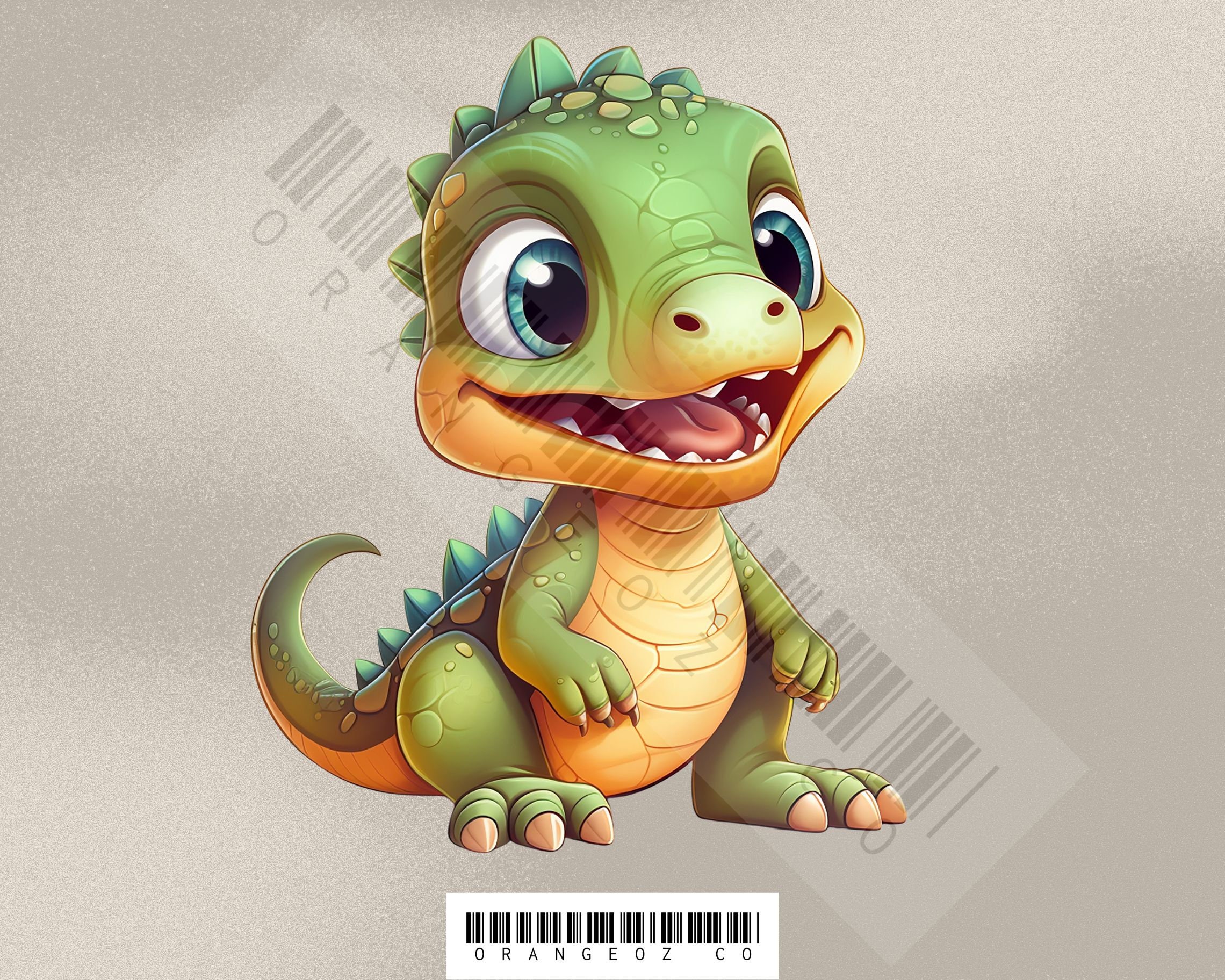 Cute Baby Dinosaurs Clipart Bundle. Dinosaur Clipart Bundle. Cute ...
