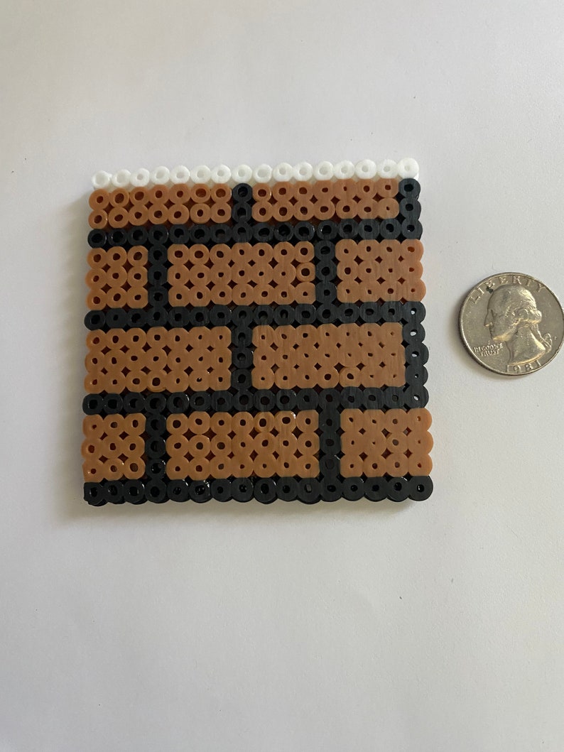 Super Mario Pixel Brick Block Magnet - Etsy