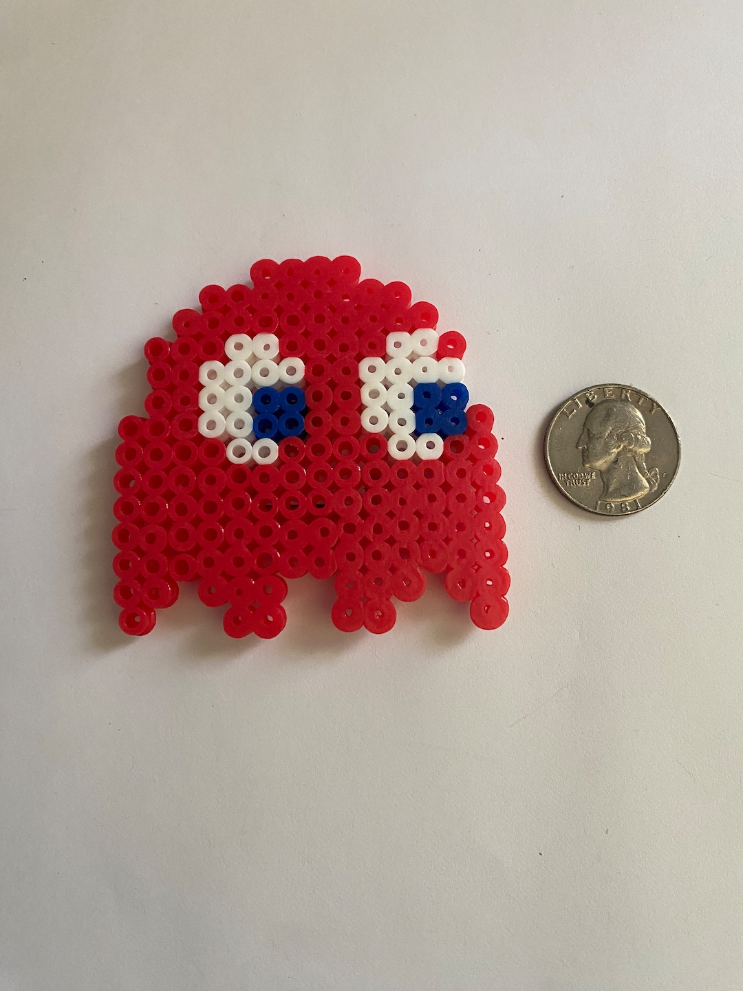 Pac Man Blinky Pixel Magnet - Etsy