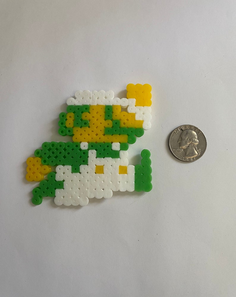 Pixel Luigi Jumping Magnet - Etsy