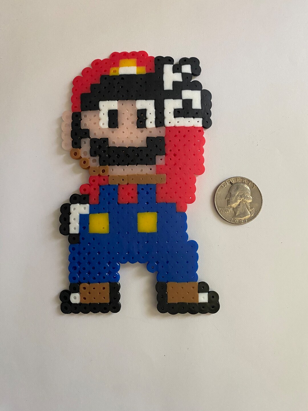 Super Mario World Mario Peace Pose Pixel Magnet - Etsy