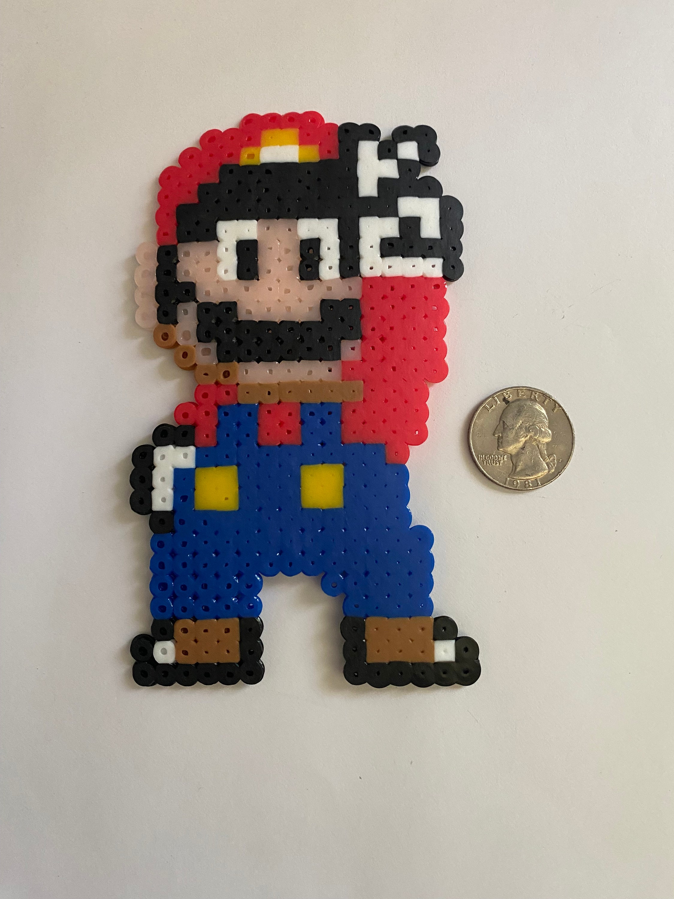 Super Mario World Mario Peace Pose Pixel Magnet - Etsy