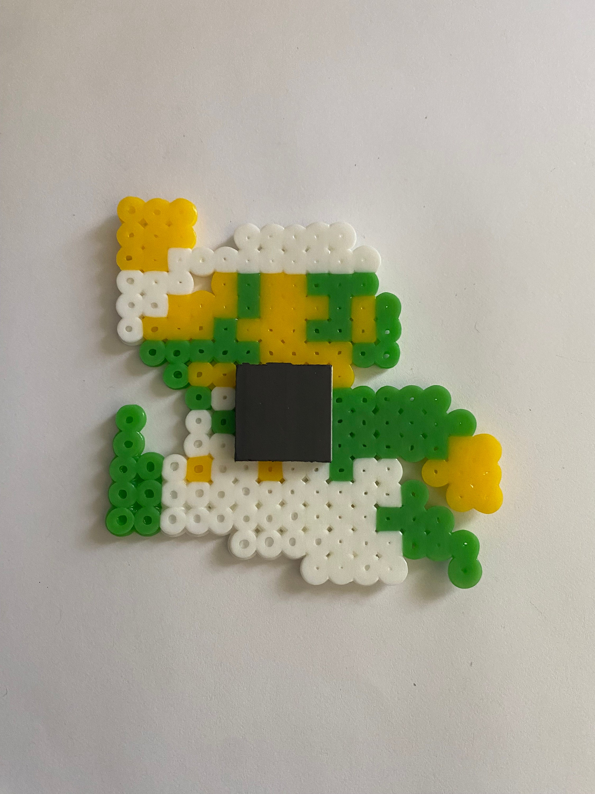 Pixel Luigi Jumping Magnet - Etsy