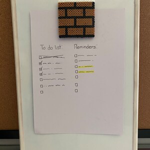 Super Mario Pixel Brick Block Magnet - Etsy