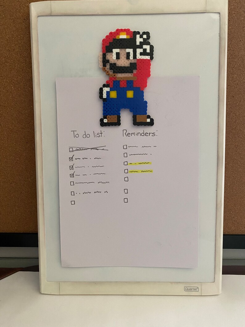 Super Mario World Mario Peace Pose Pixel Magnet - Etsy