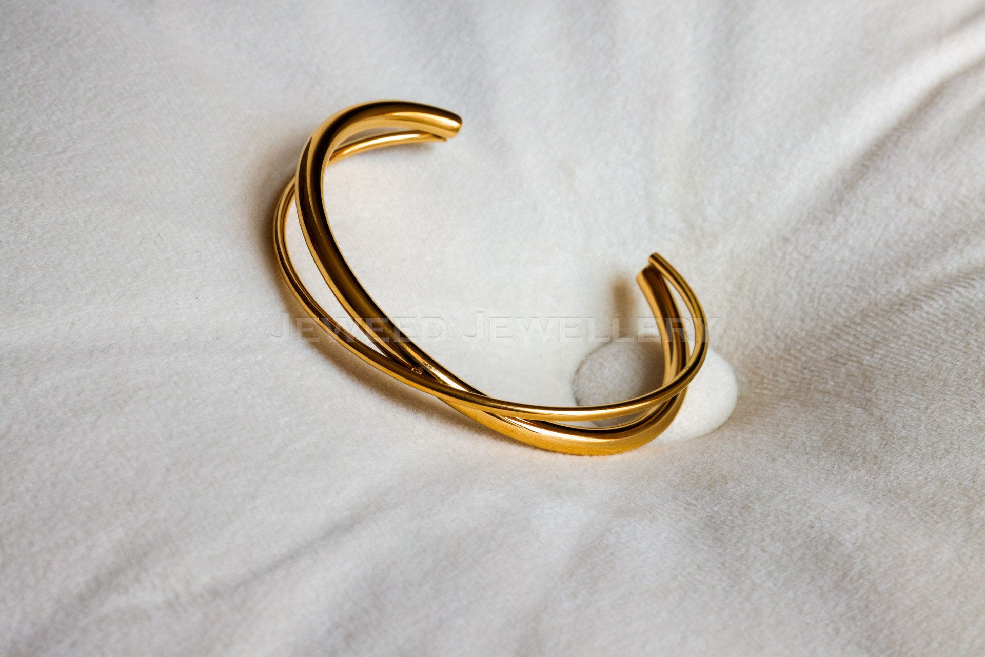 Twisted Double Cuff Bracelet Fashion Silver Bangle Jewelry Trendy Women ...