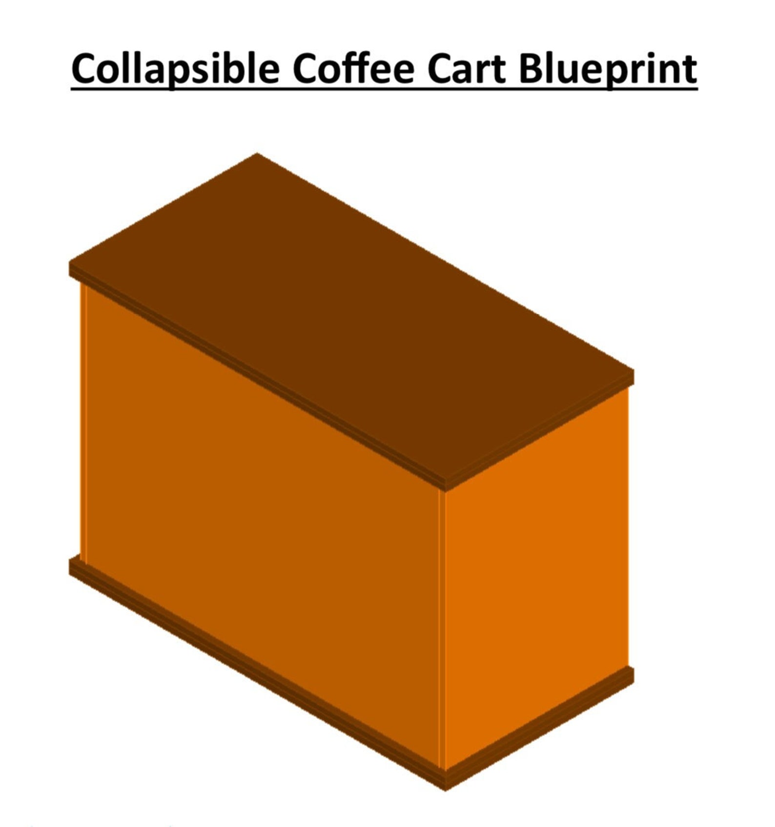 Collapsible Coffee Cart Blueprint- PDF - Etsy