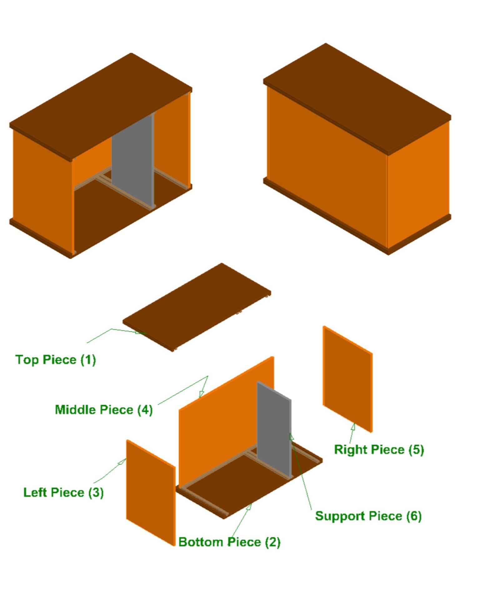 Collapsible Coffee Cart Blueprint- PDF - Etsy