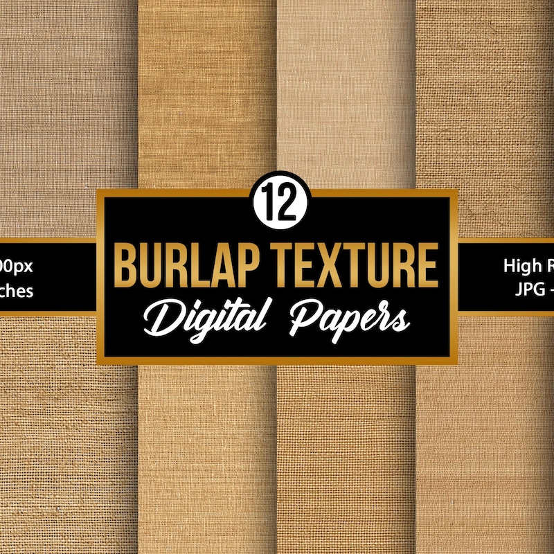 Burlap Digital Paper - Etsy