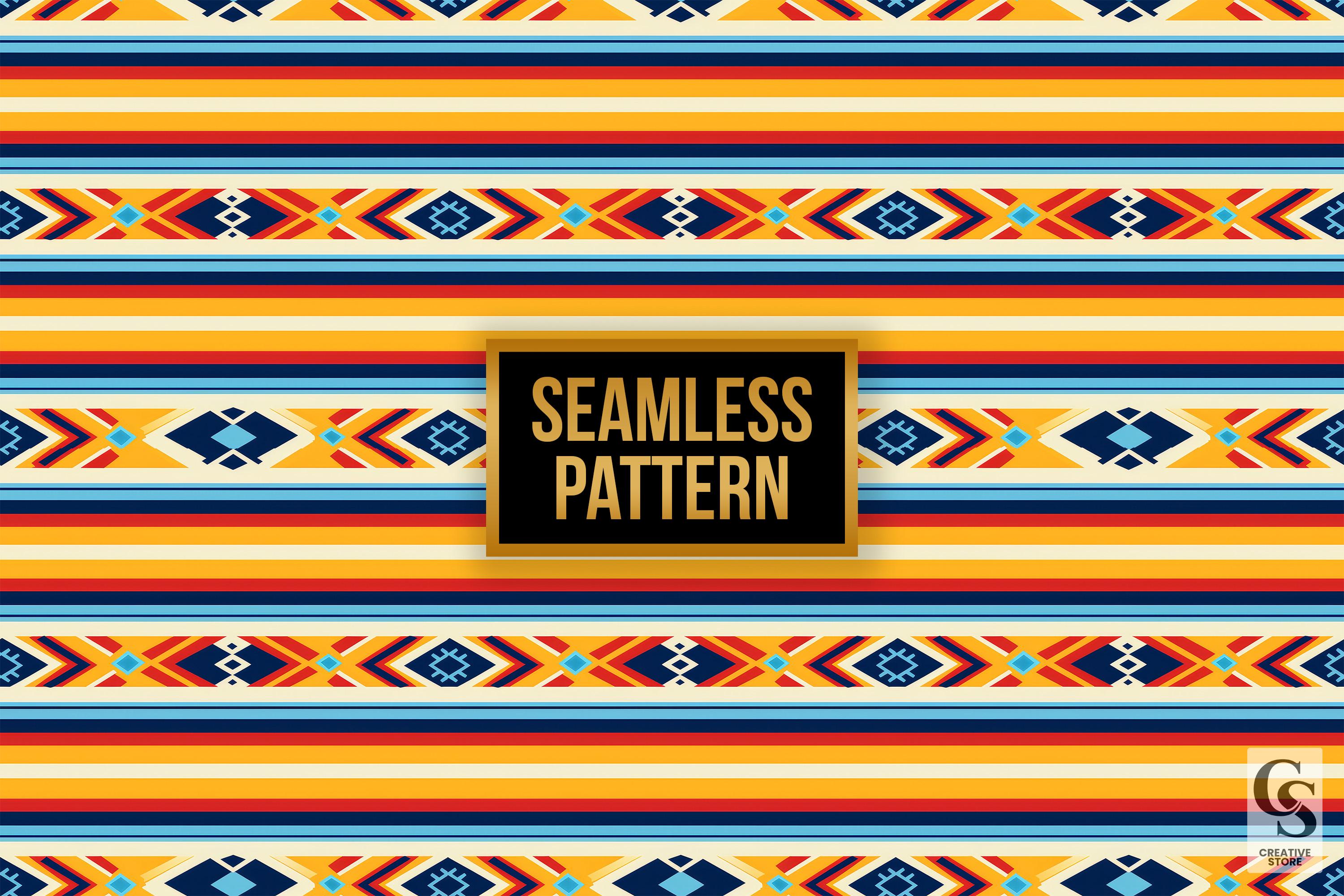 Mexican Textile Digital Paper, Traditional Mexican Striped Design ...
