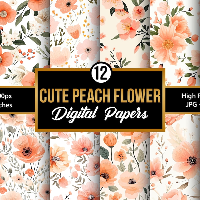 Peach Background - Etsy