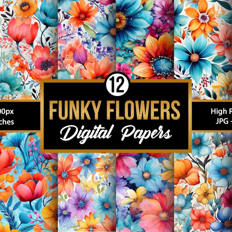 Funky Floral - Etsy