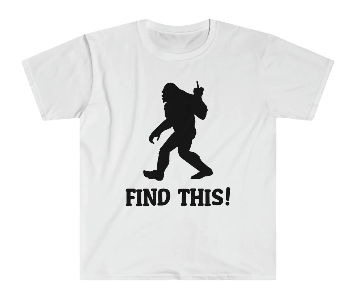 Bigfoot "find This" Middle Finger Graphic Tee - Etsy